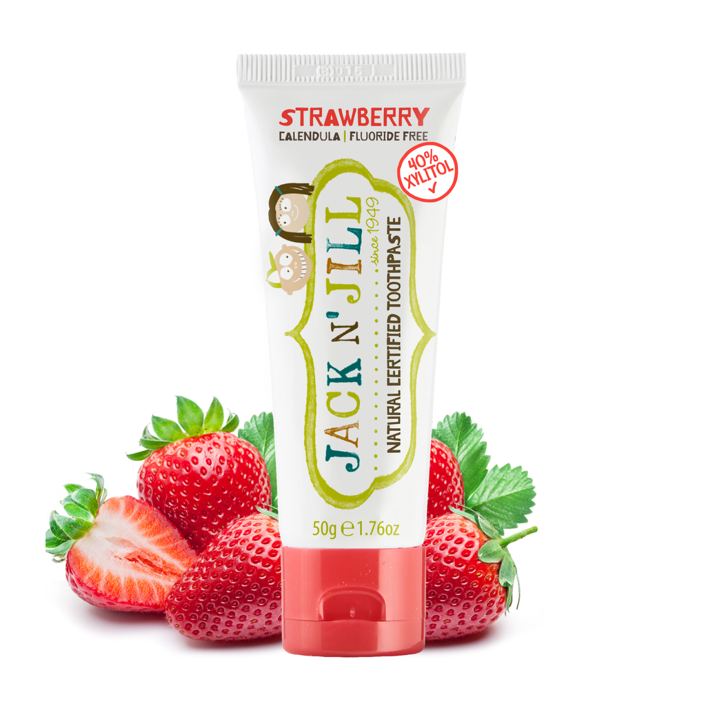 Jack N' Jill Natural Certified Toothpaste - Strawberry – Nurturing by Nature